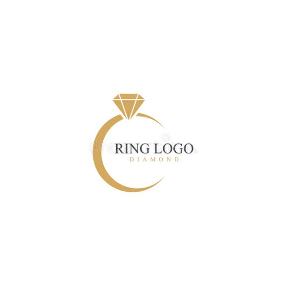 Ring Logo Diamond Ring Logo Stock Vector - Illustration of template ...