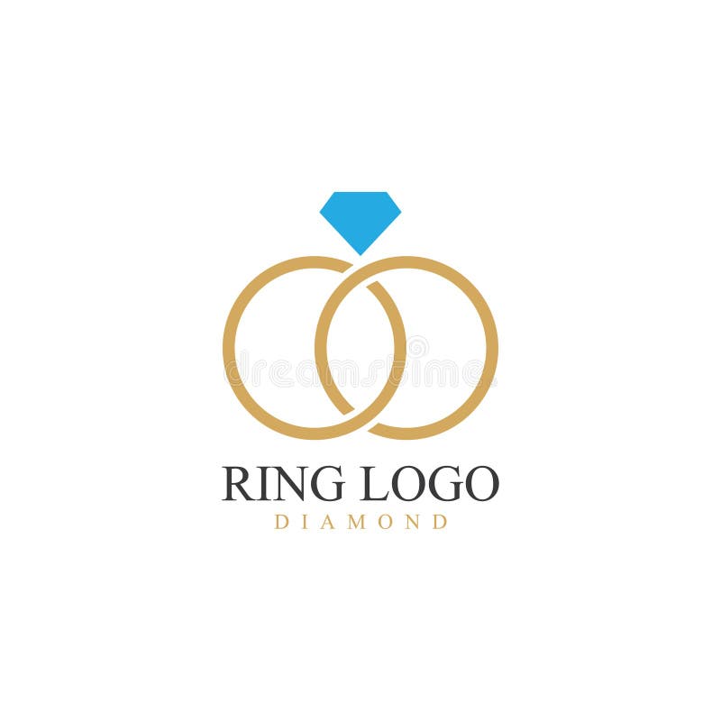 Ring Logo Diamond Ring Logo Stock Vector - Illustration of fashion ...