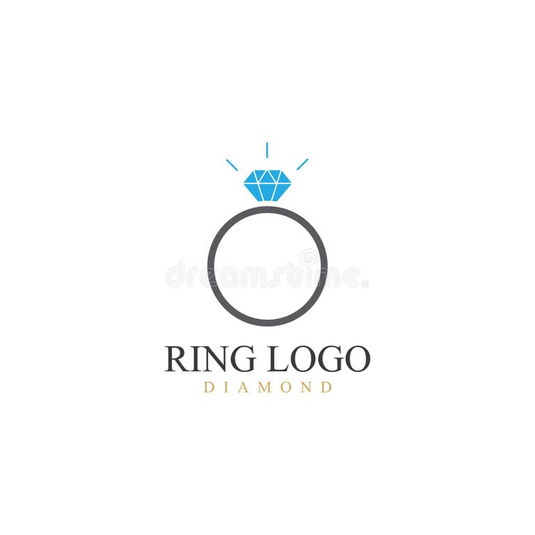 Ring Logo Diamond Ring Logo Stock Vector - Illustration of business ...
