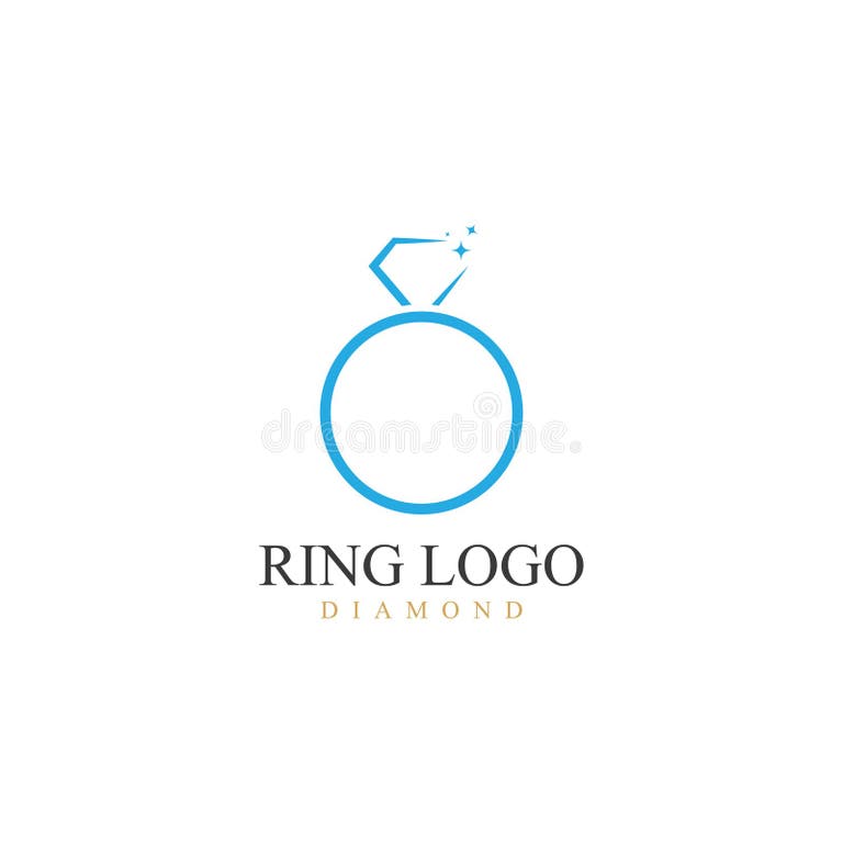 Ring Logo Diamond Ring Logo Stock Vector - Illustration of gold ...