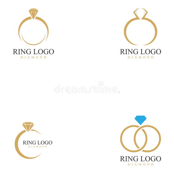 Ring Logo Diamond Ring Logo Stock Vector - Illustration of diamond ...