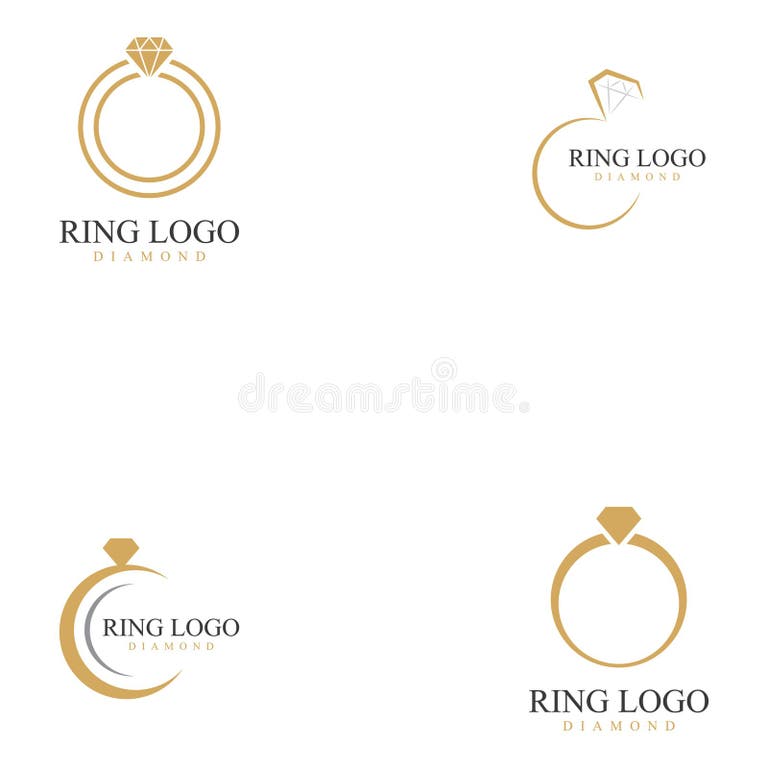 Ring Logo Diamond Ring Logo Stock Vector - Illustration of identity ...