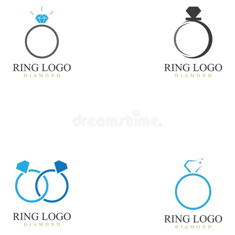 Ring Logo Diamond Ring Logo Stock Vector - Illustration of creative ...