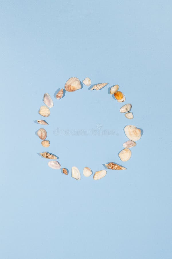 Ring Made of Shells and Sea Stones Stock Photo - Image of nature, ocean ...