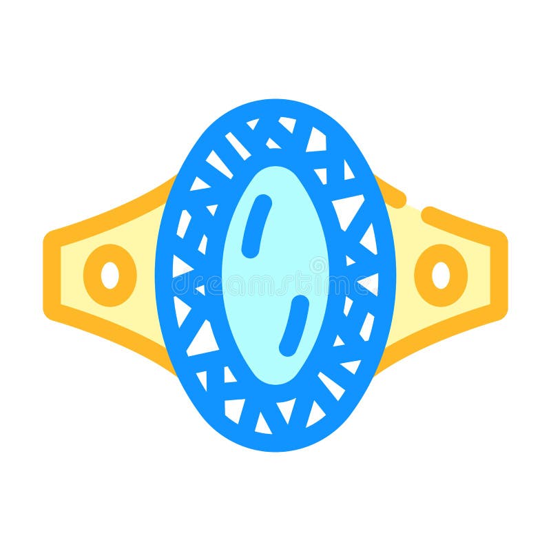 Ring with Magic Diamond Color Icon Vector Illustration Stock Vector ...