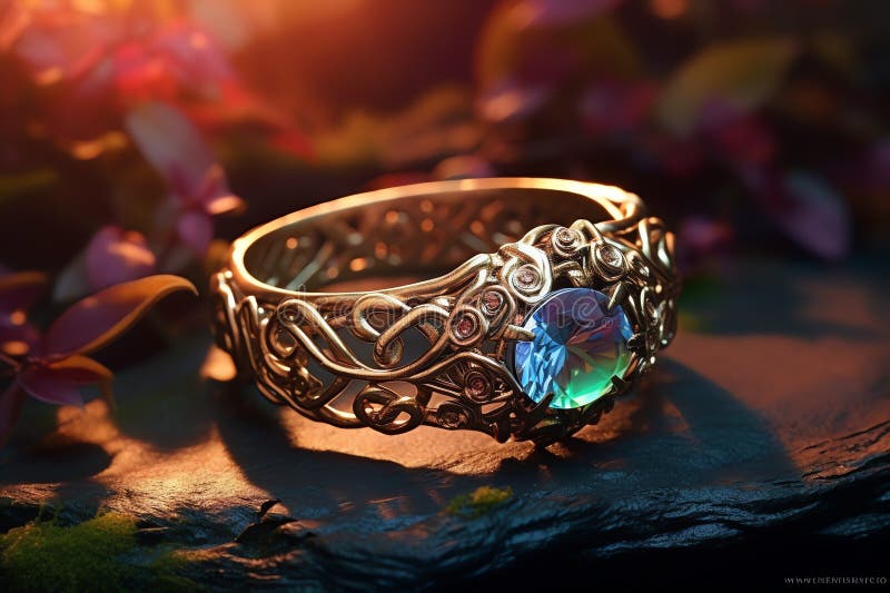 Ring Magical Fairytale World Stock Illustration - Illustration of ...