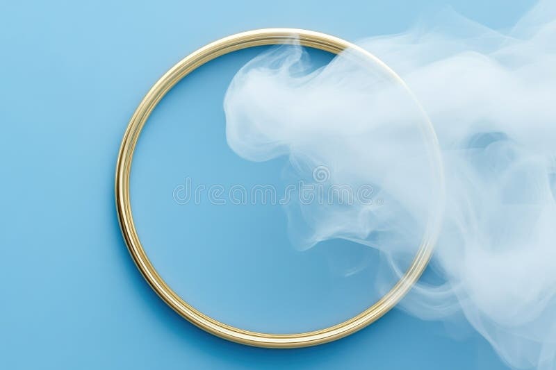 Science Experiment with Ring and Smoke Stock Image - Image of ...