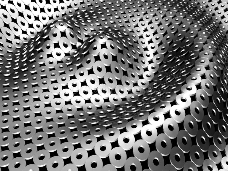 Ring Net Aluminum Abstract Background Stock Illustration - Illustration ...