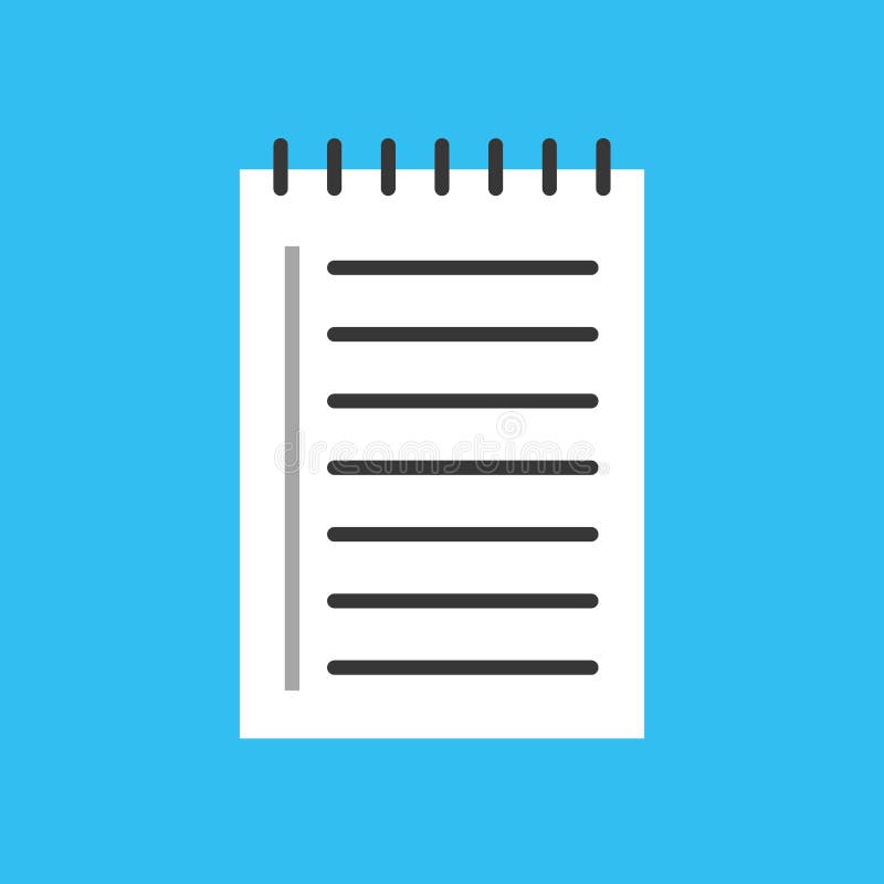 Ring notebook icon. vector stock vector. Illustration of icon - 191797690