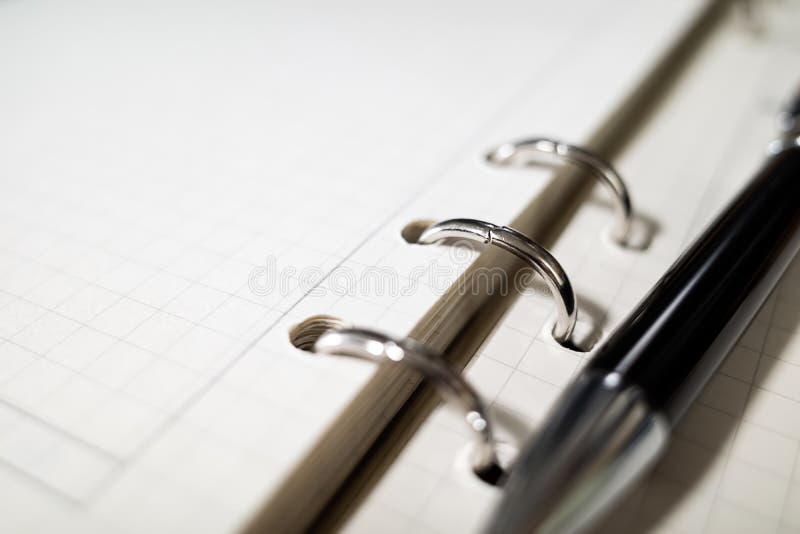 Ring notebook and pen stock photo. Image of book, writer - 209279628