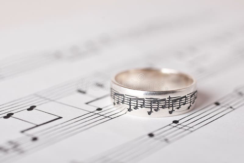 Ring with notes stock image. Image of single, sheet, traditional - 29579051