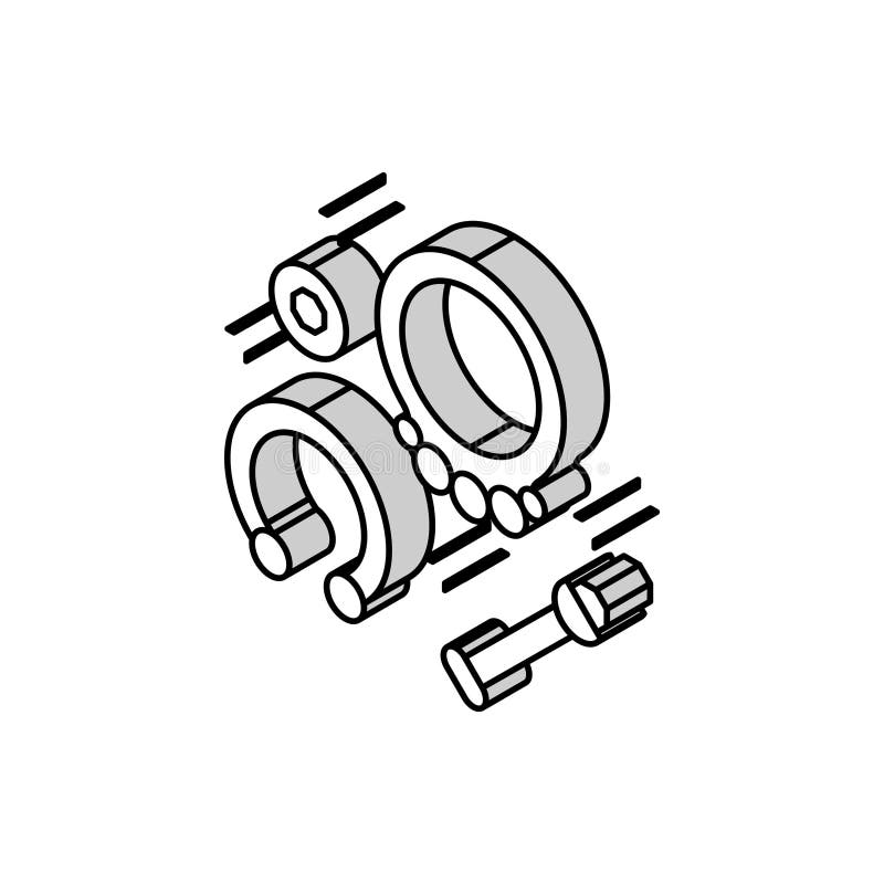 Ring Piercing Isometric Icon Vector Illustration Stock Vector ...