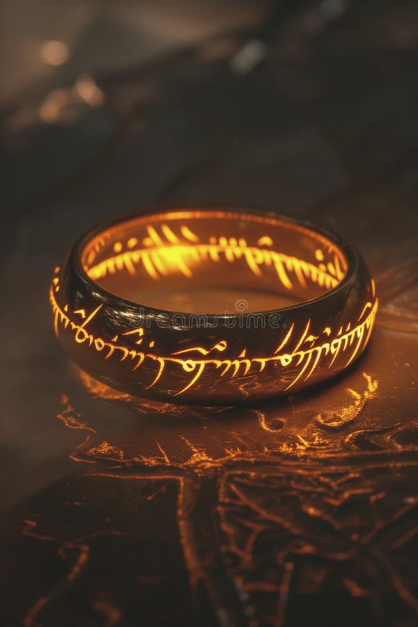 Ring of Power from Lord of the Rings Stock Illustration - Illustration ...