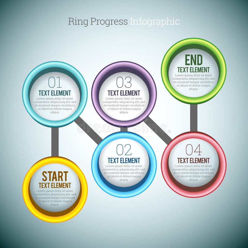 Infographic Timeline Report Template Stock Vector - Illustration of ...