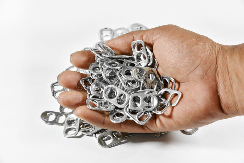 Ring pull aluminum stock image. Image of hand, plenty - 91279263