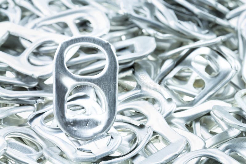 Ring pull aluminum of cans stock image. Image of recycle - 114953485