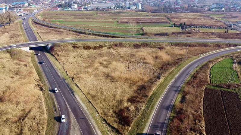 Ring road cars aerial view stock video. Video of ring - 165261729