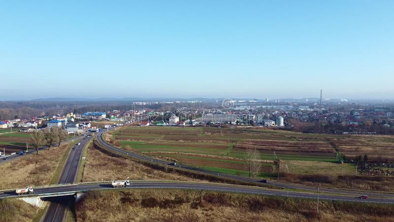 Ring road cars aerial view stock video. Video of iceland - 165265407