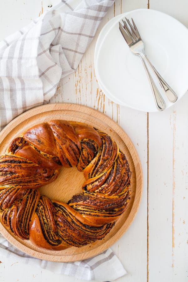 Ring roll with poppy stock photo. Image of ring, snack - 62179944