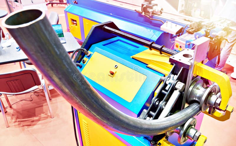 Ring Roller Bending Machine Stock Photo - Image of metalwork, monitor ...