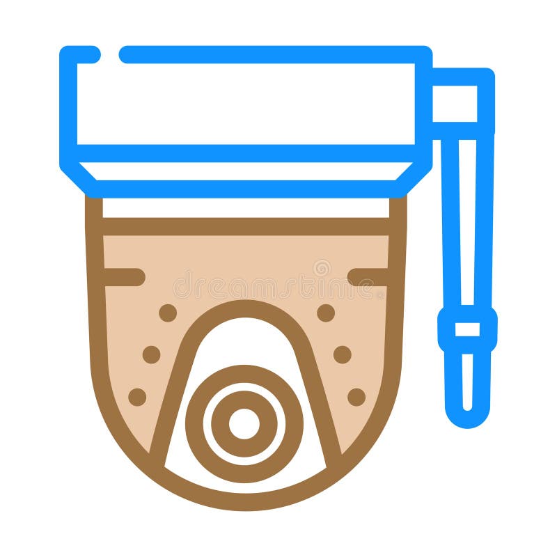 Ring Security Camera Garage Tool Color Icon Vector Illustration Stock ...