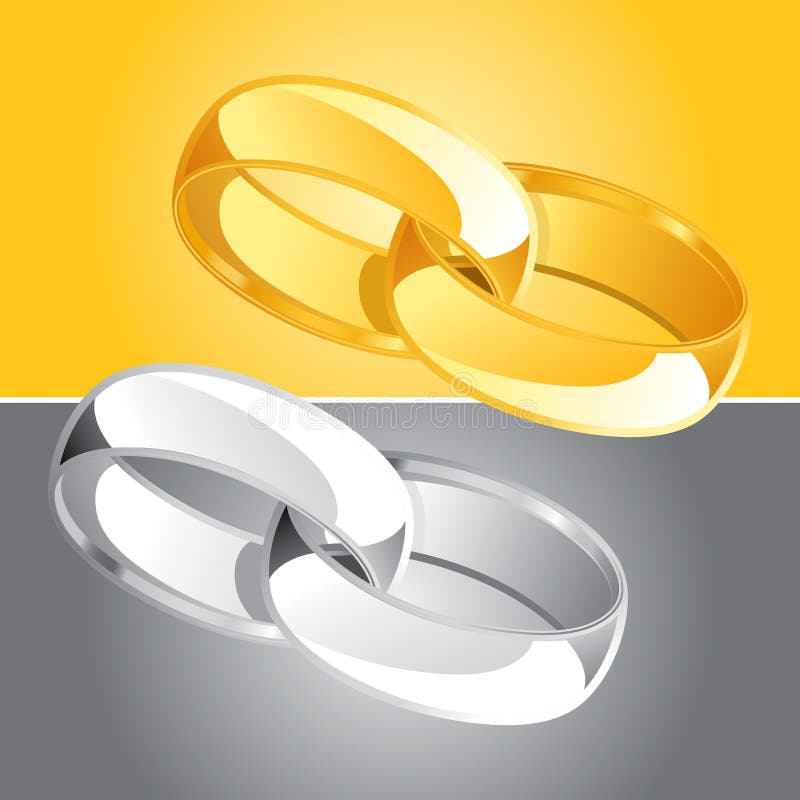 Ring Set 2 stock vector. Illustration of curve, oath - 15131217