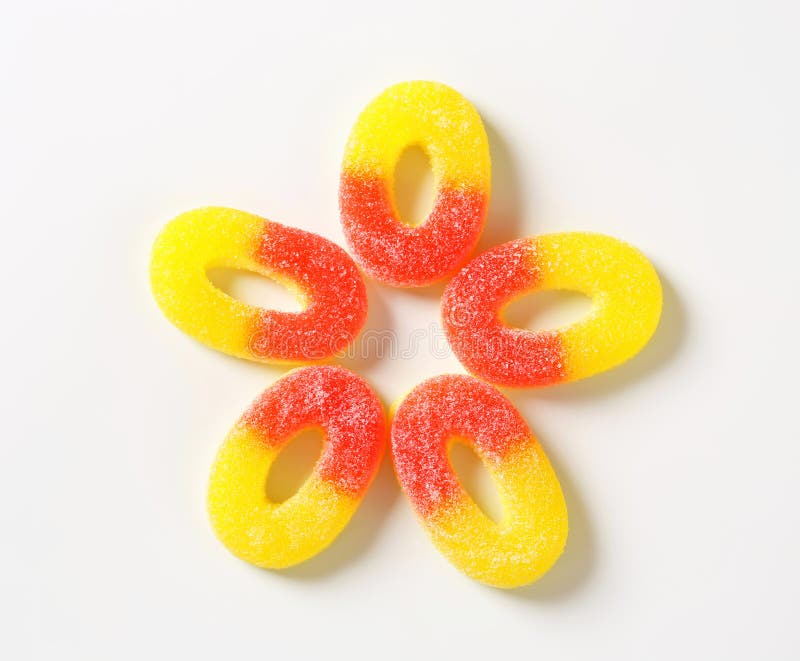 Ring-shaped gummies stock photo. Image of gummi, gummy - 43881768