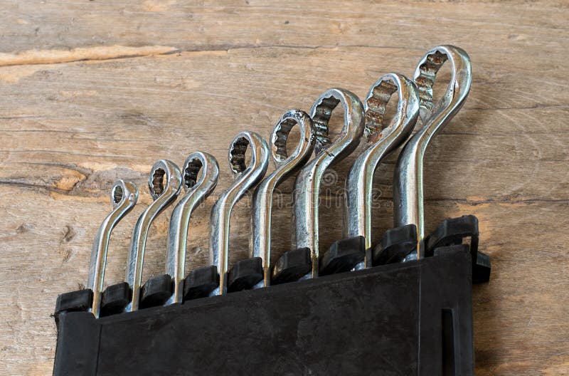 Ring spanner stock image. Image of engineering, metal - 57719023