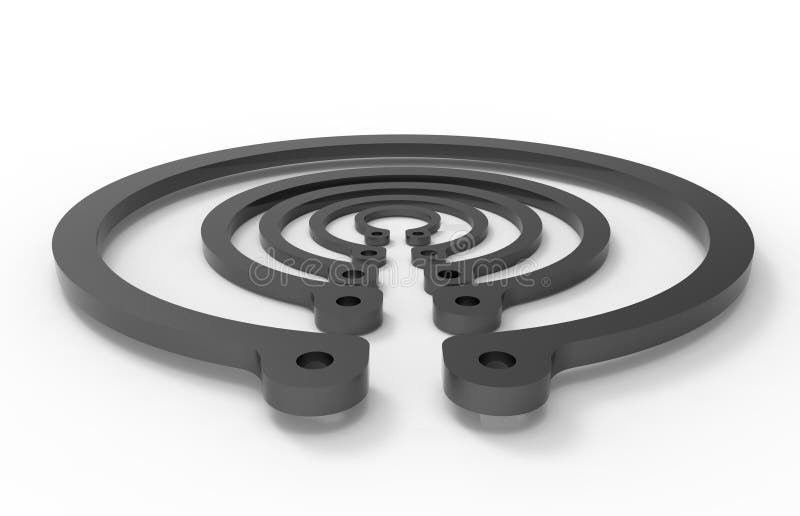 Ring spring-loaded stock illustration. Illustration of merchandise ...