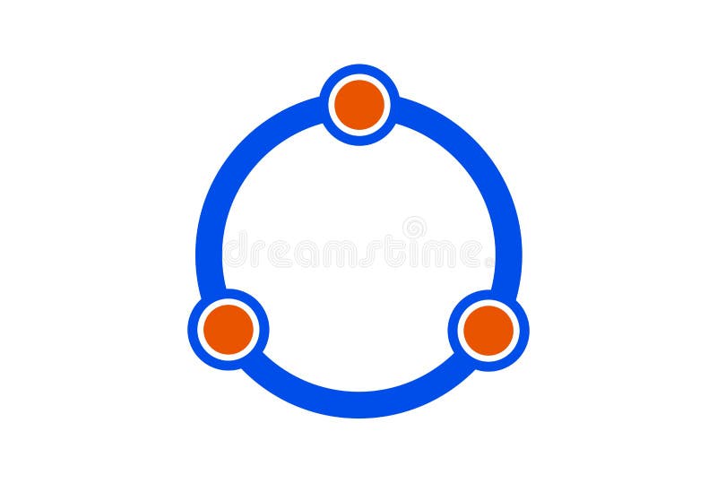 Ring three angle logo icon stock illustration. Illustration of creative ...