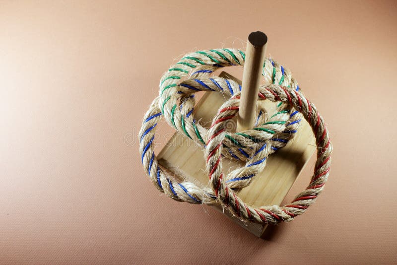 Ring Toss Game stock photo. Image of braided, target - 67129502