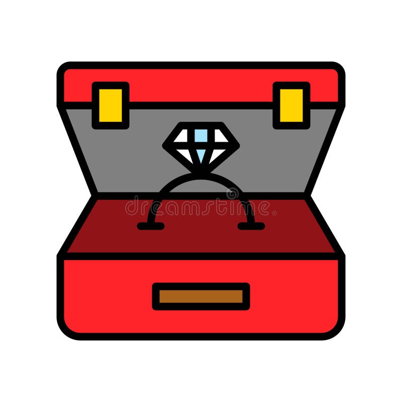 Ring Vector Icon, Filled Style Editable Outline Stock Vector ...