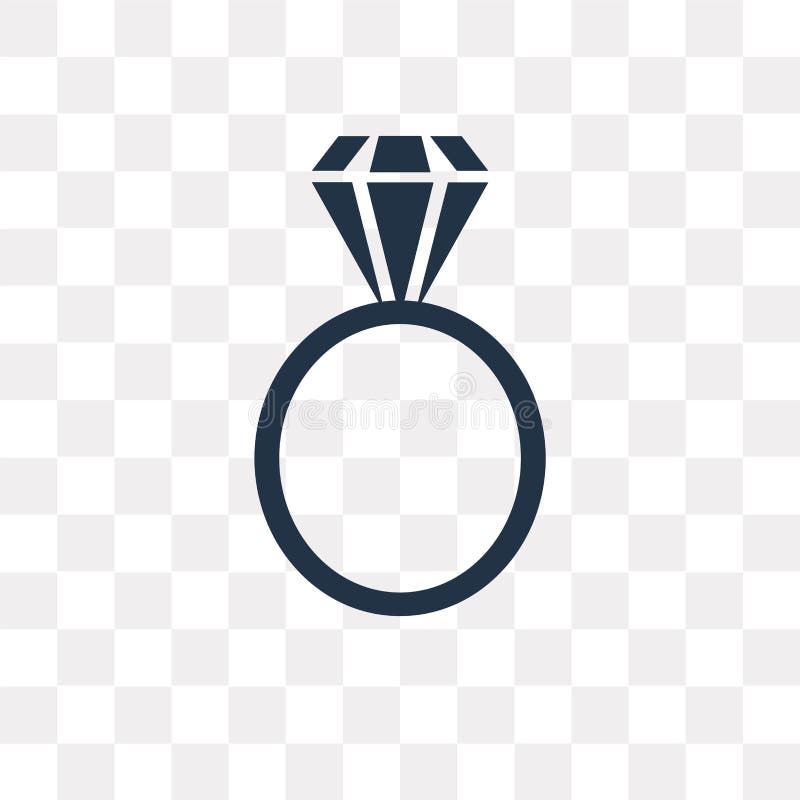 Ring Vector Icon Isolated on Transparent Background, Ring Trans Stock ...