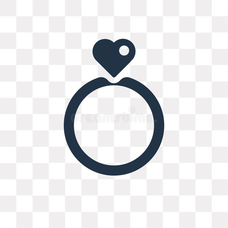 Ring Vector Icon Isolated on Transparent Background, Ring Trans Stock ...
