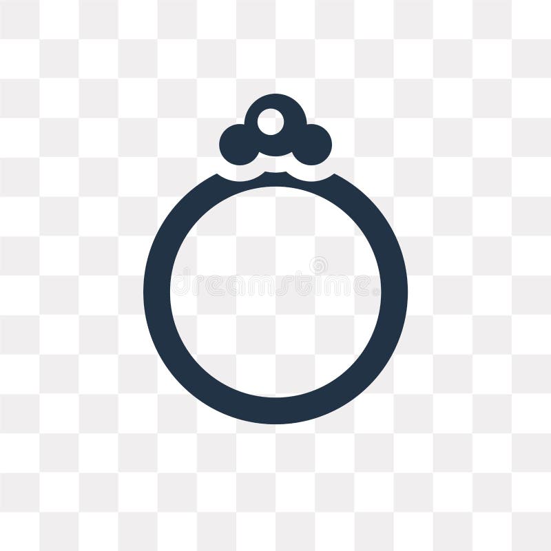 Ring Vector Icon Isolated on Transparent Background, Ring Trans Stock ...