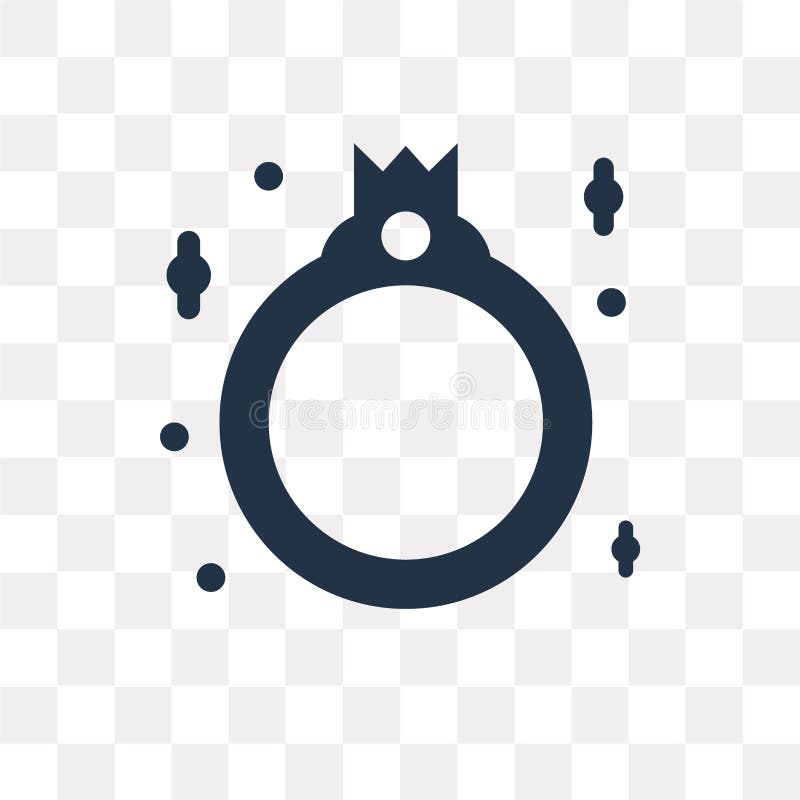 Ring Vector Icon Isolated on Transparent Background, Ring Trans Stock ...