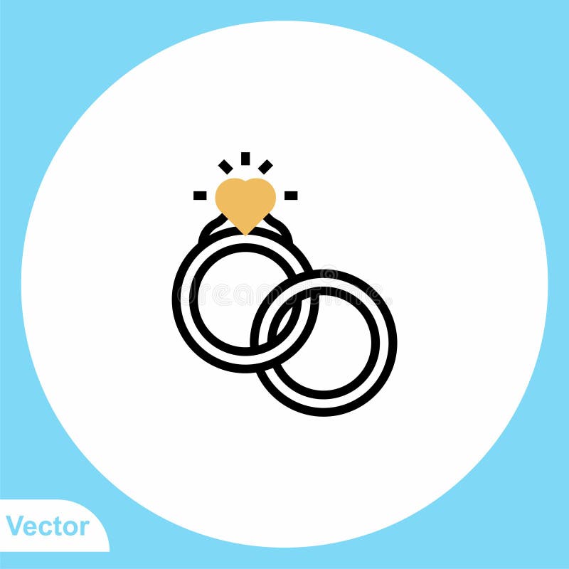 Ring Vector Icon Sign Symbol Stock Illustration - Illustration of icon ...
