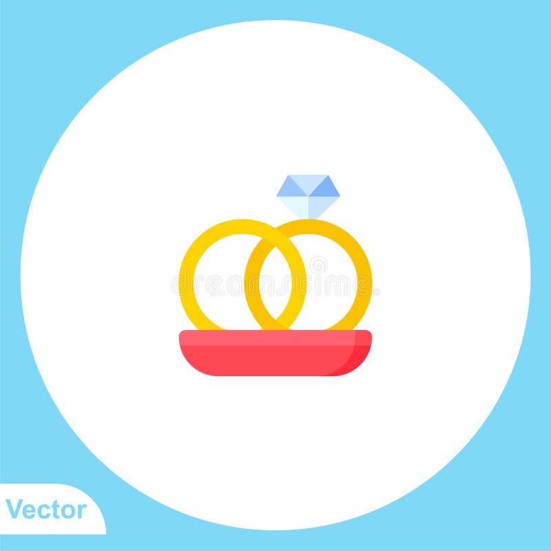 Ring Vector Icon Sign Symbol Stock Illustration - Illustration of ...