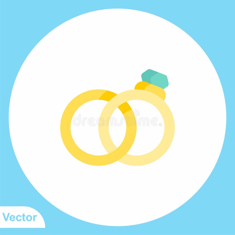 Ring Vector Icon Sign Symbol Stock Illustration - Illustration of ...