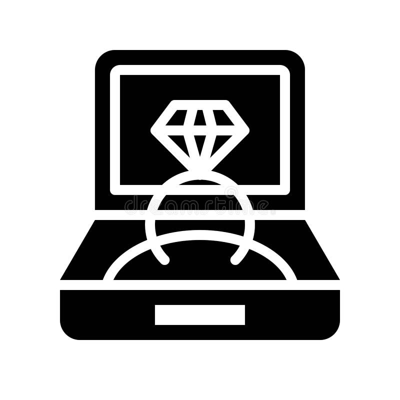 Ring Vector Illustration, Isolated Solid Style Icon Stock Vector ...