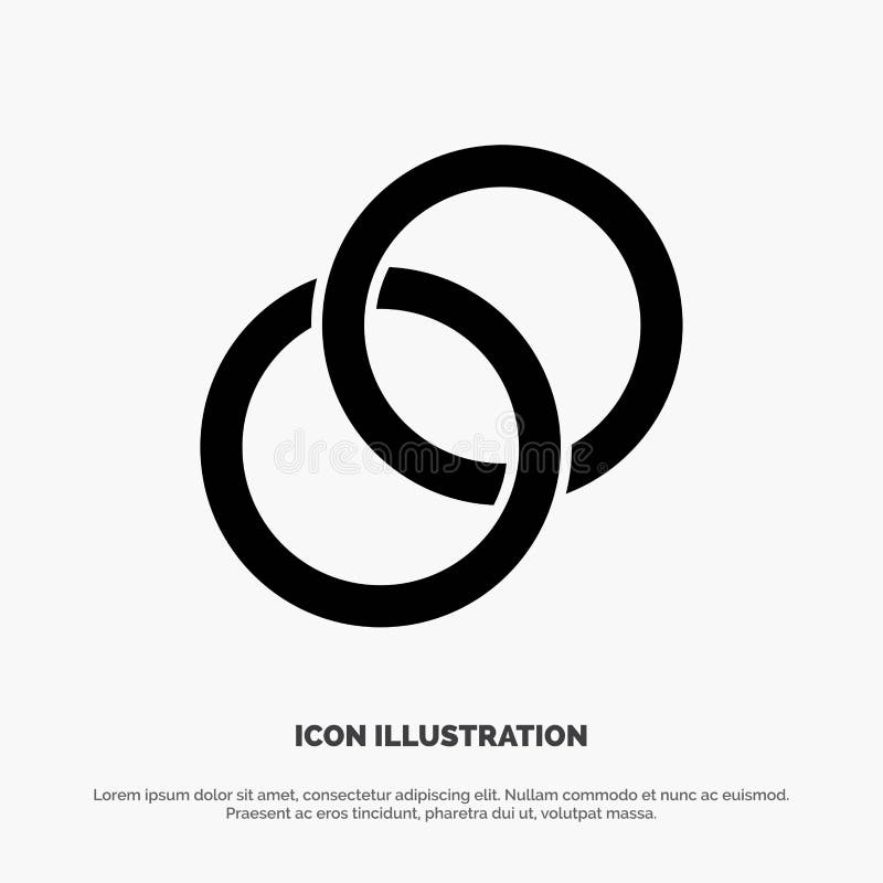 Ring, Wedding, Couple, Engagement Solid Glyph Icon Vector Stock Vector ...