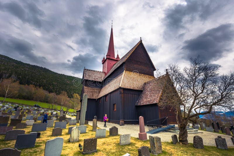 Ringebu, Norway - May 13, 2017: Ringebu Stave Church, Norway Stock ...