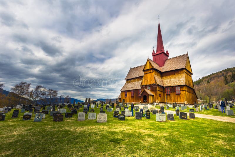 Ringebu, Norway - May 13, 2017: Ringebu Stave Church, Norway Editorial ...