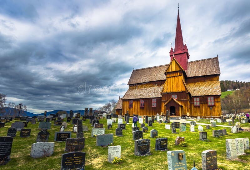 Ringebu, Norway - May 13, 2017: Ringebu Stave Church, Norway Editorial ...