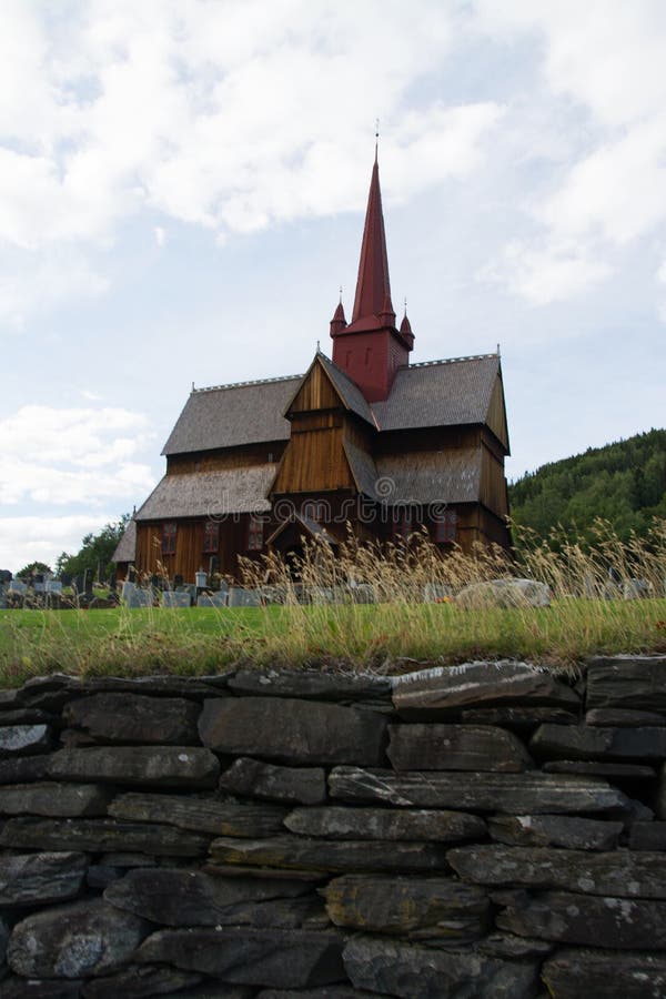Ringebu Stave Church, Gudbrandsdal, Noruega Imagem de Stock - Imagem de ...