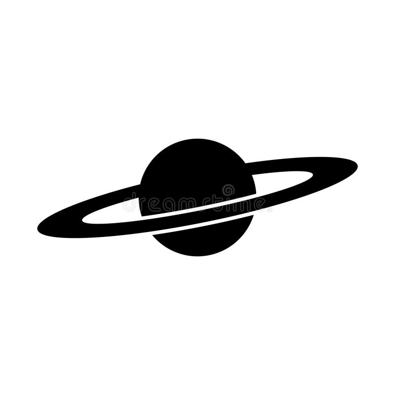 Ringed planet icon vector stock vector. Illustration of isolated ...