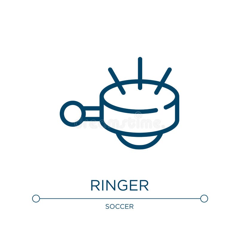 Ringer Icon. Linear Vector Illustration from Bicycle Collection ...