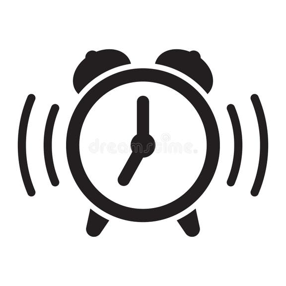 Ringing Alarm Clock Icon. Alarm Clock Icon, Vector Retro Alarm Clock ...