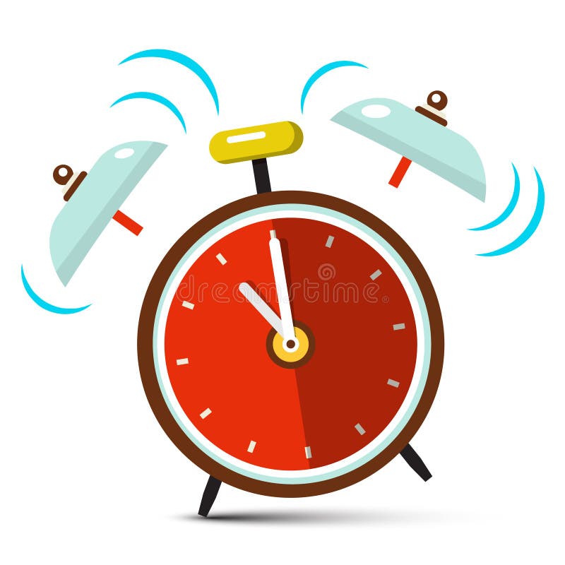 Ringing Alarm Clock Icon stock vector. Illustration of minute - 135560375