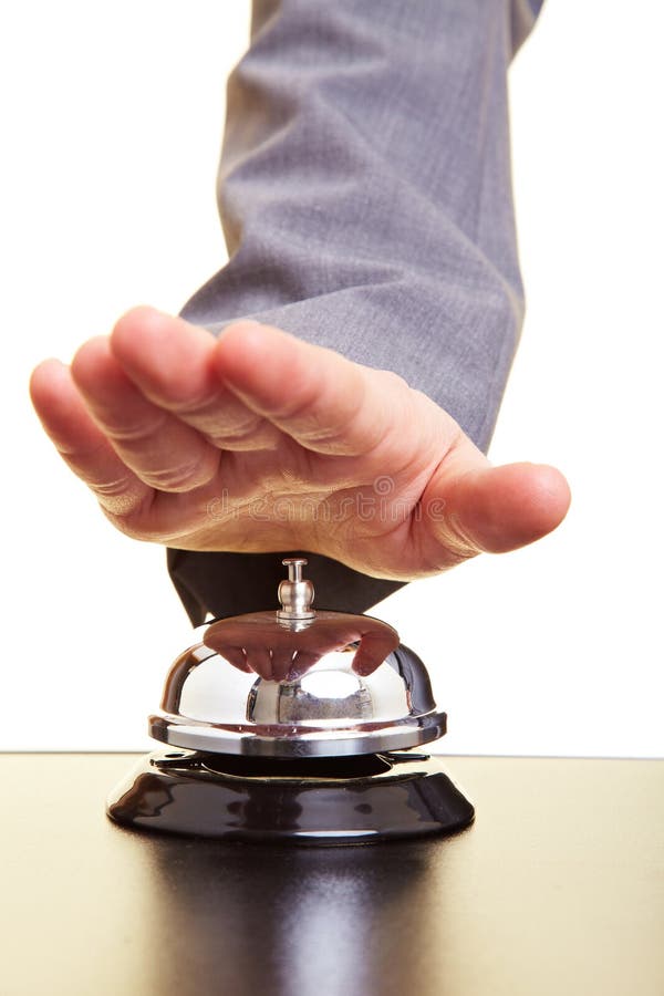 Ringing a bell stock photo. Image of table, european - 11132164